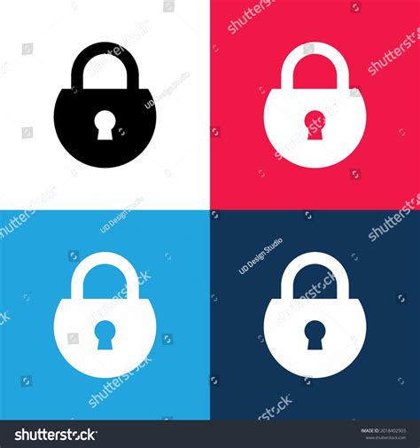 Lock Icon Vector Lock Icon Simple Stock Vector Royalty Free Shutterstock