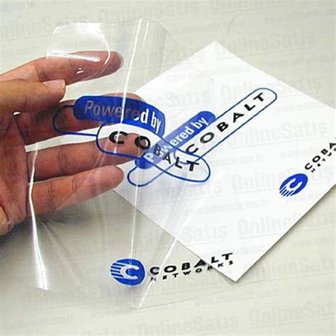 Şeffaf Sticker Etiket Baskı