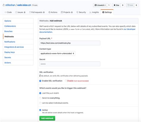 新手入门 Github Webhooks 完美自动化部署教程 思有云 IOIOX