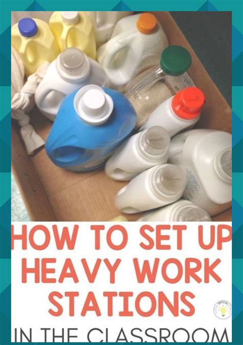 How To Set Up Calm Down Heavy Work Stations In The Self Contained