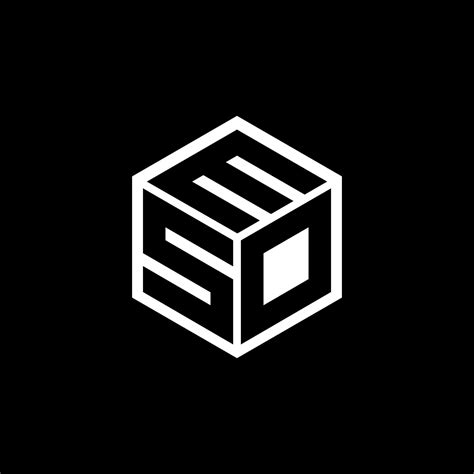 Sdm Letter Logo Design With Black Background In Illustrator Vector