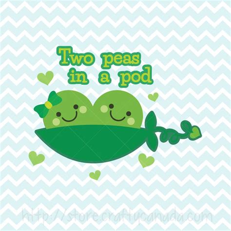 Two Peas In A Pod SVG And PNG SVG Files Cricut Svg Etsy