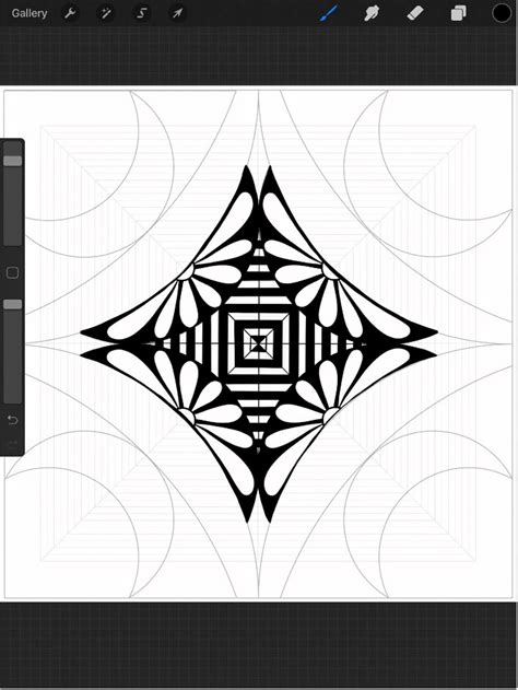 Procreate 14 Mandala Template Brushstamps Set 1 And 2 Etsy