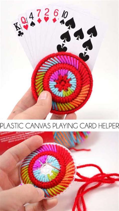 Playing Card Plastic Canvas Holder Needle Work