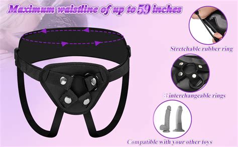 Asnoknae Adjustable Strap On Harness Wearable Strapless Pegging Harness For Couples Adult Sex
