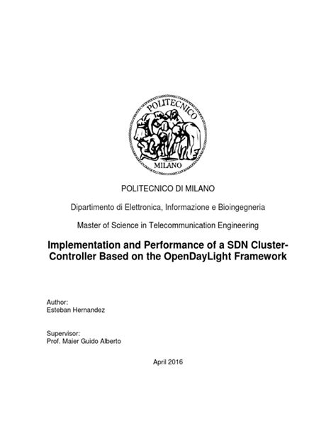 implementation and performance of a sdn cluster controller based on the