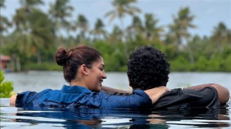 Nayanthara Enjoys A Romantic Pool Date With Husband Vignesh Shivan