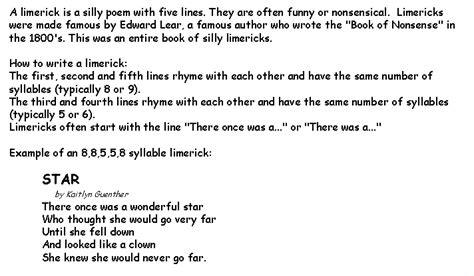 Limericks Milky Ways Limericks Milky Ways