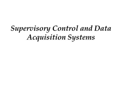 Remote Terminal Unit Rtu In Scada Pptx
