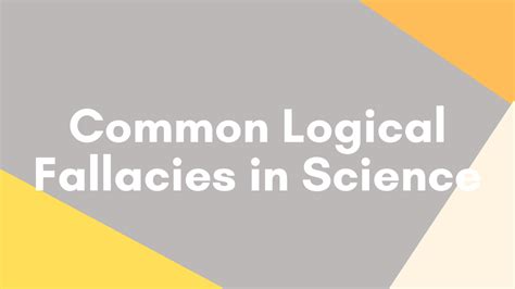 Common Logical Fallacies In Science Grades REBOOT FOUNDATION