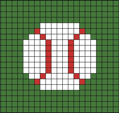 Baseball Pixel Art Ball Design