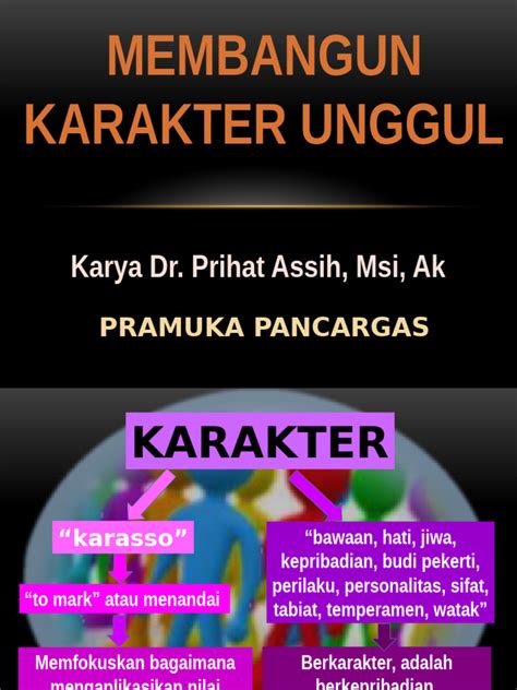 Materi Pend Karakter Pramuka Di Adopsi Dari Karya Prof Dr Prihati