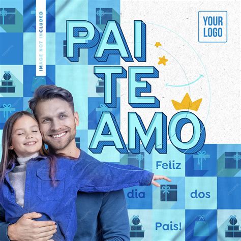 Feed De Redes Sociales Feliz Día Del Padre Papá Te Amo Archivo Psd