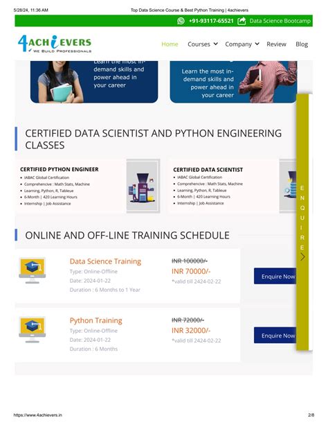 Ppt Python Data Science Course In Noida Powerpoint Presentation Free