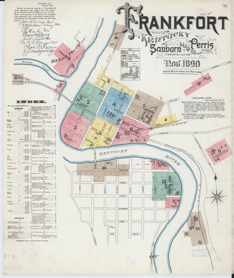 Frankfort1 Kentucky Sanborn Fire Maps