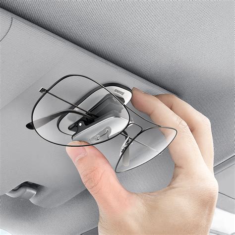 Car Glasses Clip With Strong Adhesive Simple Installation No Sight B
