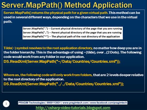 Sql Server Net And C Video Tutorial Part Server Mappath Example