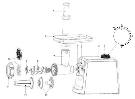BRAYER BR1605 Meat Grinder Instruction Manual