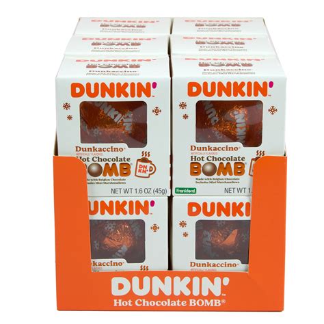 Dunkin Dunkaccino Hot Chocolate Bomb® 12 Pack Frankford Candy