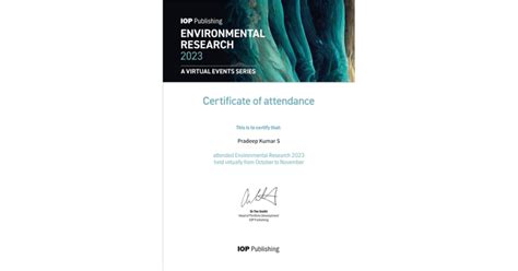 Pradeep K On Linkedin Environmental Research 2023 • Pradeep Kumar S