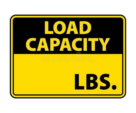 Load Capacity Pounds Sign Warehouse Floor Load Capacity Sign Eps