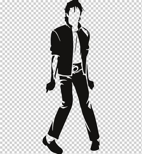 La Mejor Silueta De Michael Jackson Monocromo Pegatina Personaje De