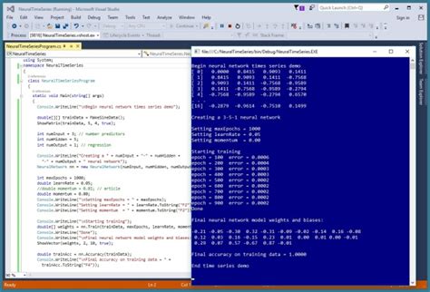 Time Series Regression With A Neural Network James D Mccaffrey
