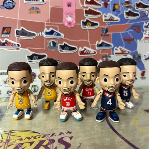 （6隻一起賣）nba公仔 王牌化身 雙子星系列 Curry K湯 9成新無盒 Foco 籃球 人偶 模型 蝦皮購物