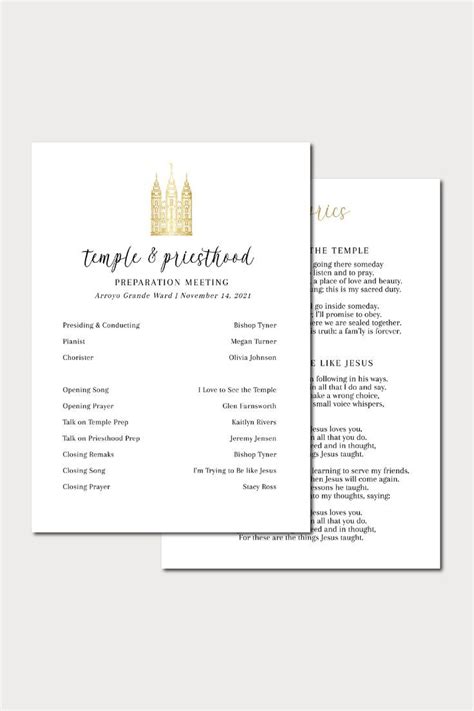 Planning Your Wards Upcoming Temple And Priesthood Preview Add A