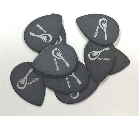 Pickboy Mandolin Picks 10 Pack Celluloid Black 50mm Reverb