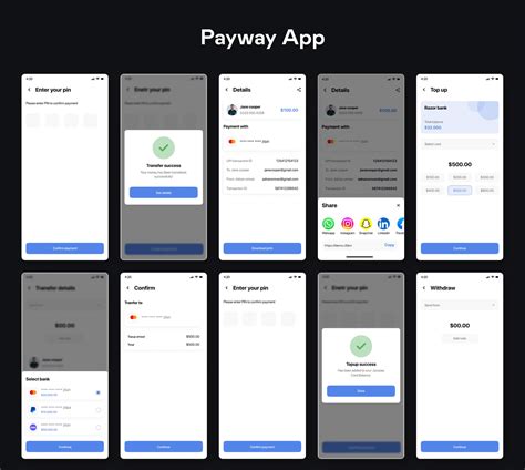 Payway Ui Template Pay And Transfer Money Template In Flutter Digital