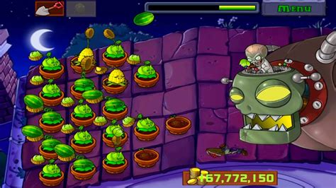 Plants Vs Zombie 1 Adventure Roof Level 6 10 Youtube