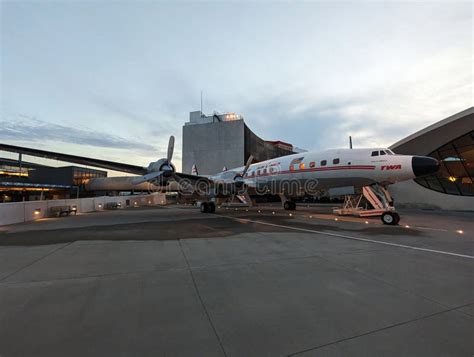View Of A Lockheed Constellation Airplane Known As The Connie Seen