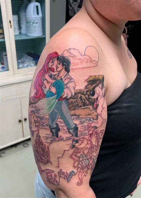 Ariel And Eric With Tattoos