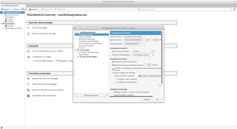 Comment Configurer Thunderbird Documentation Alwaysdata