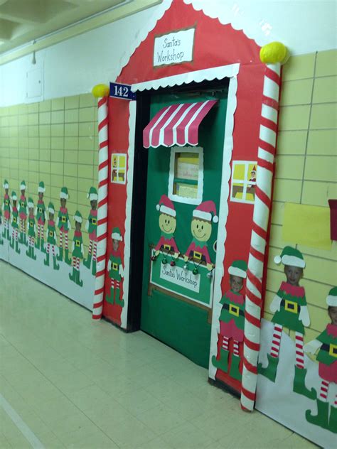 Festive Christmas Classroom Door Decoration