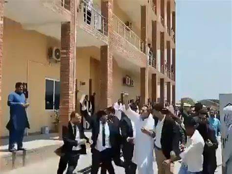 Imran Khan Partys Lawyers Booked For Attacking Bushra Bibis Ex