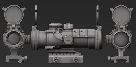 3d Vortex Spitfire 3x Prism Scope High Poly 3d Model Turbosquid 2147773