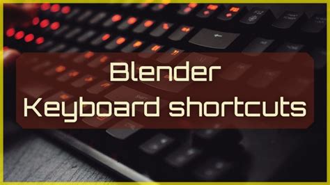 Blender Keyboard Shortcuts PDF Blender Addons