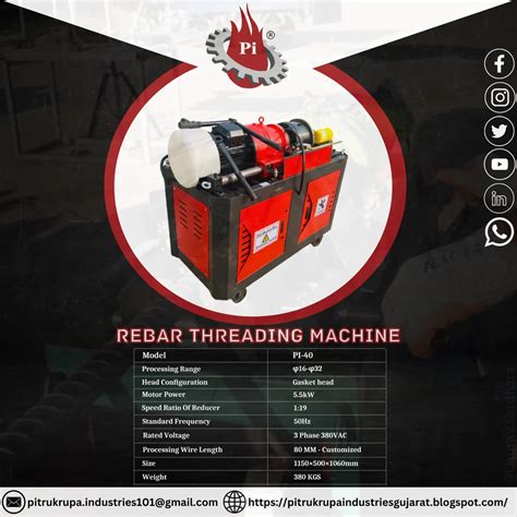 Rebar Threading Machine At Rs 180000 In Rajkot Id 2850450078991