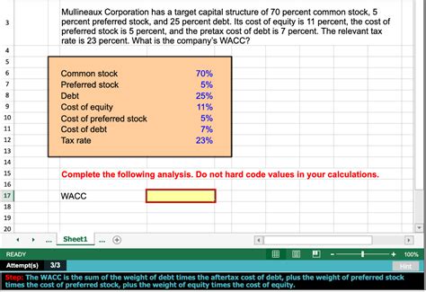 Solved Please Answer In Excel Form With The Cell Formulas