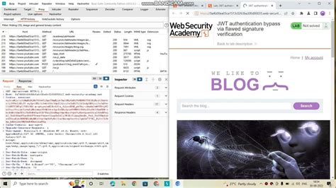 Jwt Authentication Bypass Via Flawed Signature Verification Youtube