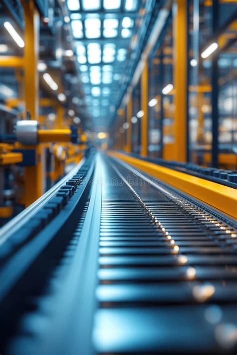 Assembly Line Efficiency 3d Illustration Of An Assembly Line