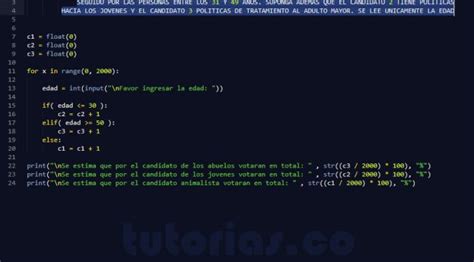 Ciclo For Python Simulacion De Una Encuesta