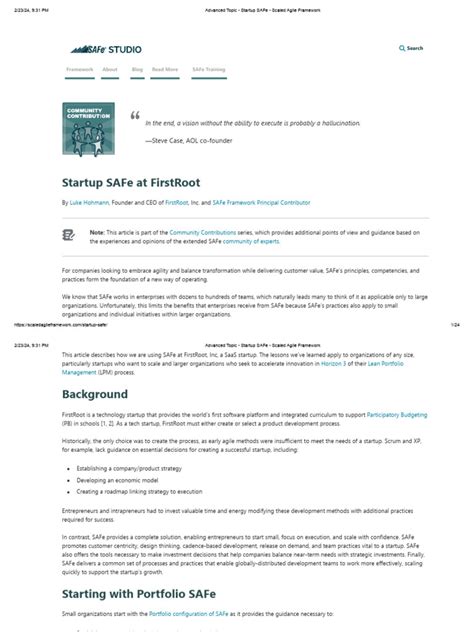 Startup Safe Pdf Agile Software Development Startup Company