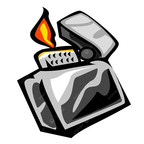 Classic Lighter Vector Drawing Lighter Classic Fire Png And Vector