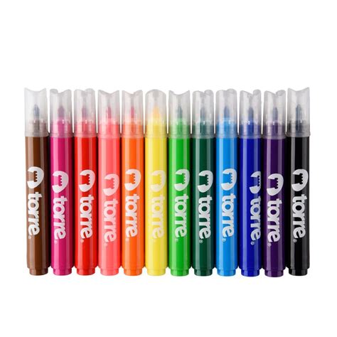 Plumones Dibujo Jumbo 12 Colores