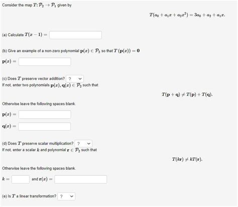 Solved Consider The Map T P P Given By Chegg Com