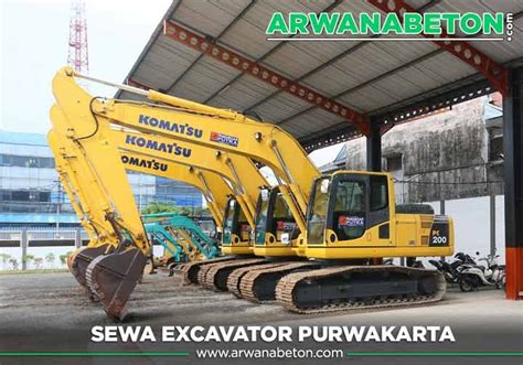 Harga Sewa Excavator Purwakarta Per Jam