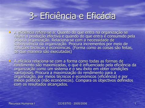 Ppt 3 Eficiência E Eficácia Powerpoint Presentation Free Download